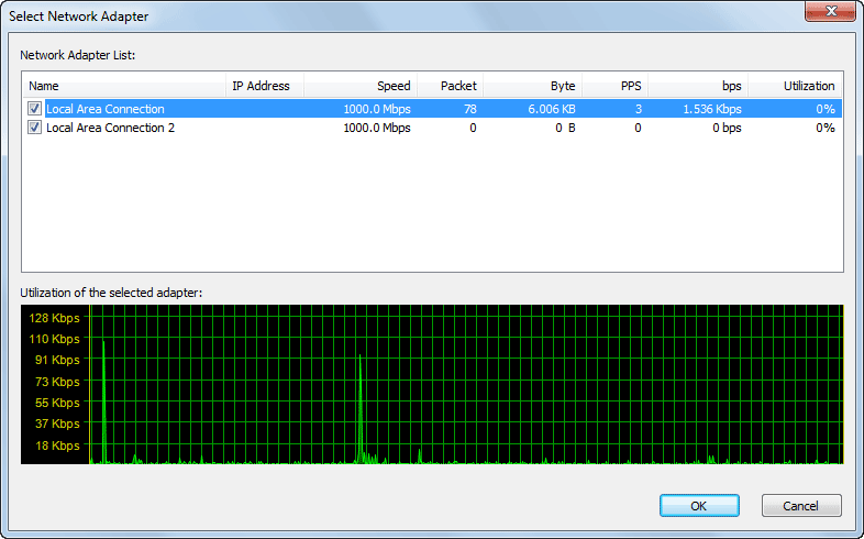 Choosing Network Adapter